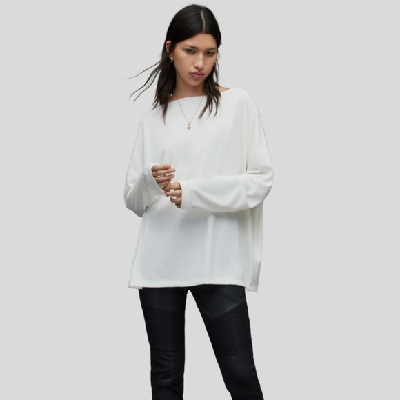 All Saints | Tops | Allsaints All Saints Rita Oversized Drape Long ...
